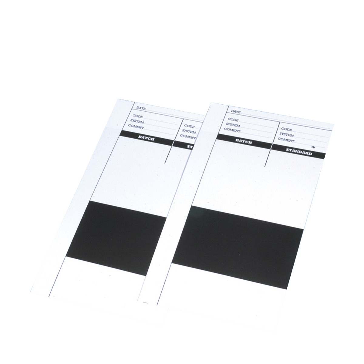 SPRAY OUT TEST CARDS